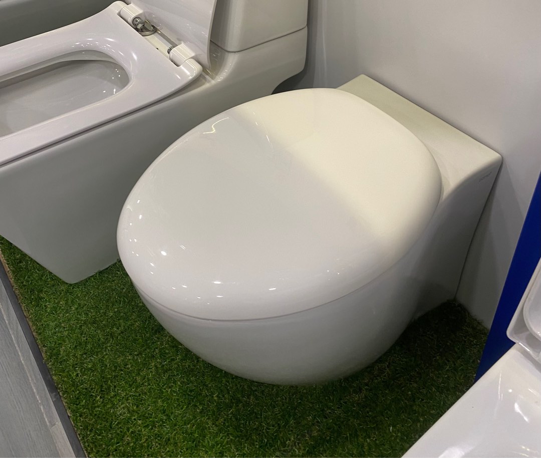 Cotto Wall Hung Toilet Bowl & flush system set, Furniture & Home Living ...