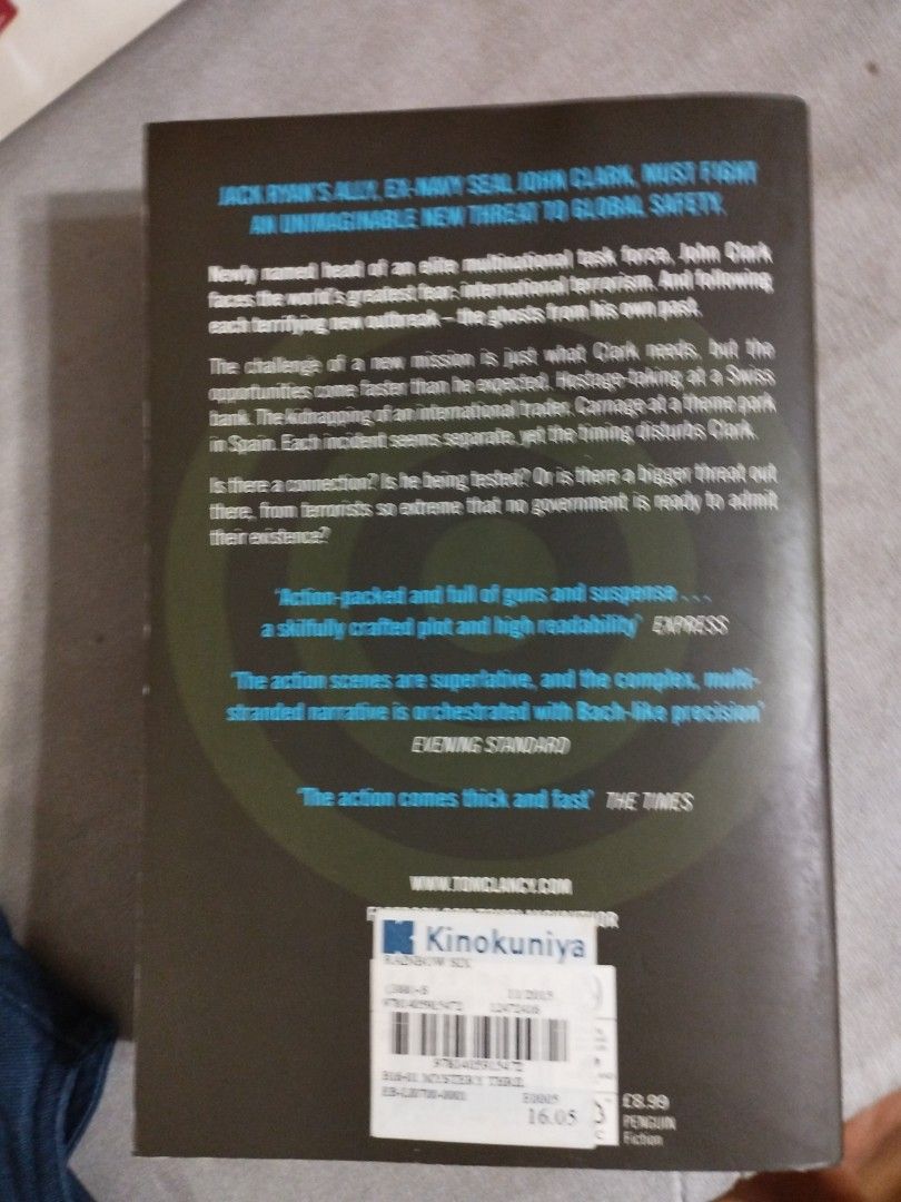 Tom Clancy's Rainbow Six, Hobbies & Toys, Books & Magazines, Fiction ...