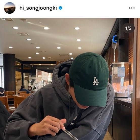 Topi MLB LA Original Second - Topi Song Jong Ki - Topi MLB LA Hijau ...