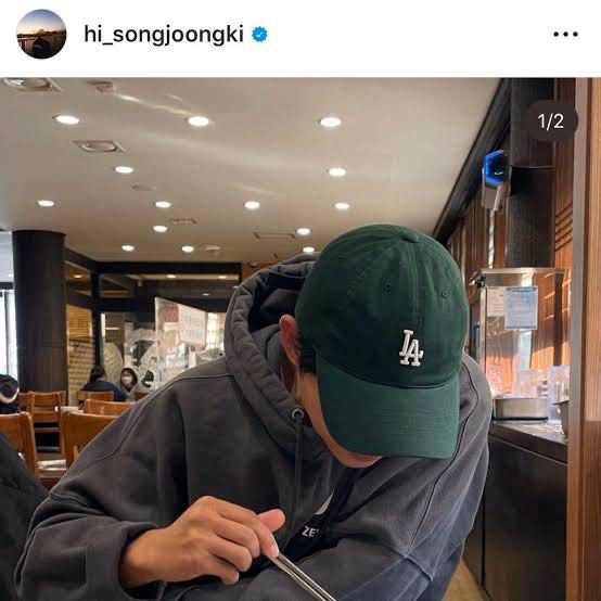 Topi MLB LA Original Second - Topi Song Jong Ki - Topi MLB LA Hijau ...