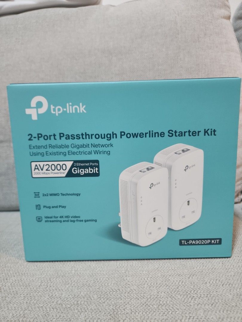 TP-Link AV2000 POWERLINE STARTER KIT, TV & Home Appliances, Electrical ...
