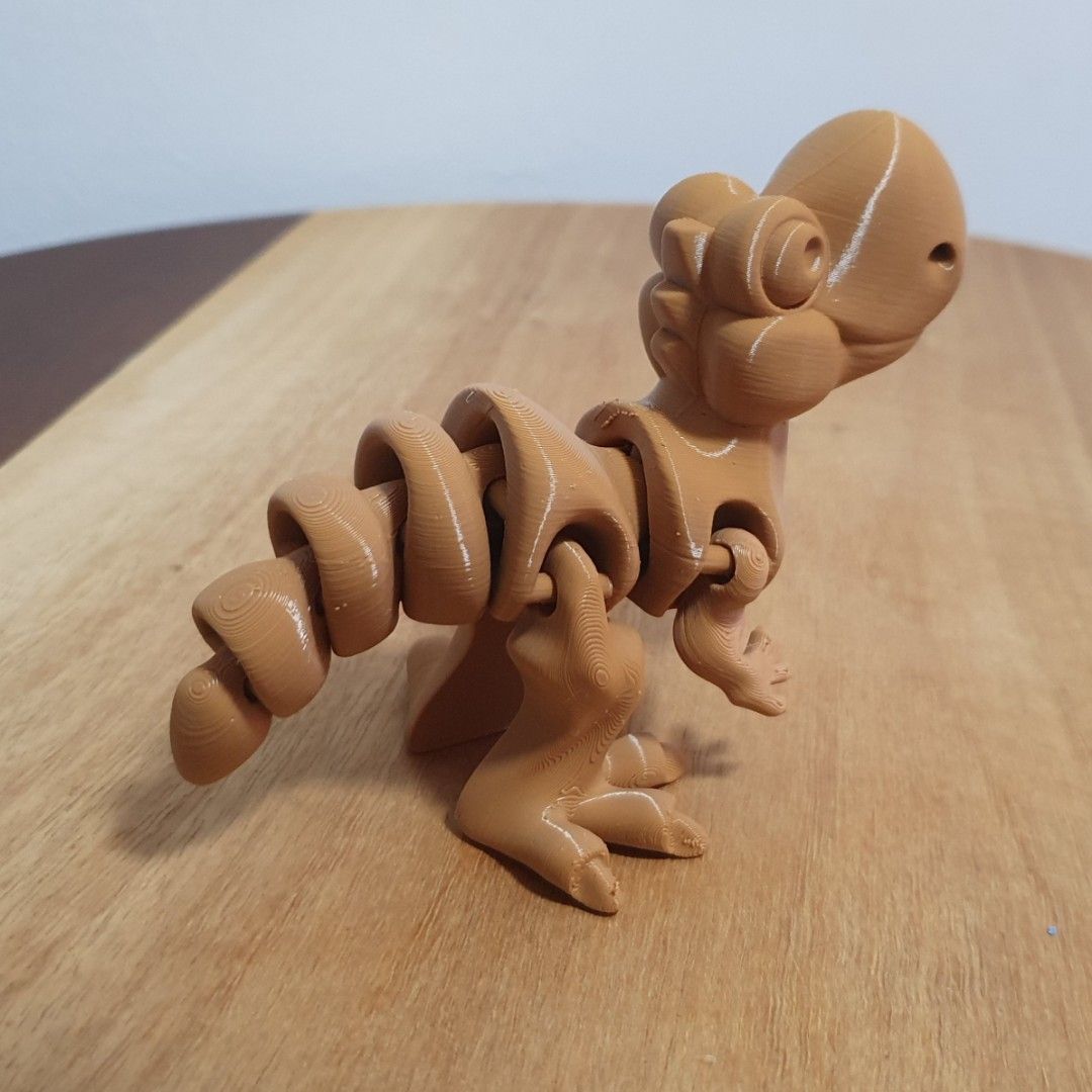 T-rex Flexi Plastic Toy, Hobbies & Toys, Toys & Games on Carousell