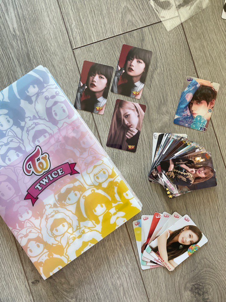 TWICE BLACKPINK BTS (V) IZ*ONE (G)I-DLE yes card, 興趣及遊戲, 收藏品及紀念品, 韓流 ...