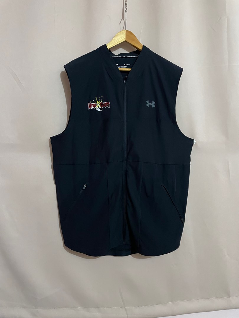 UNDER ARMOUR ZIP UP BLACK VEST on Carousell
