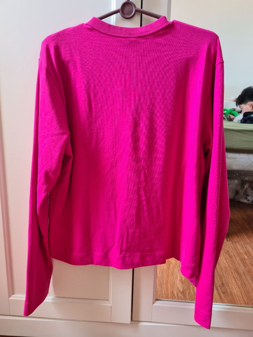 Uniqlo Pink Cardigan, Women's Fashion, Tops, Longsleeves on Carousell