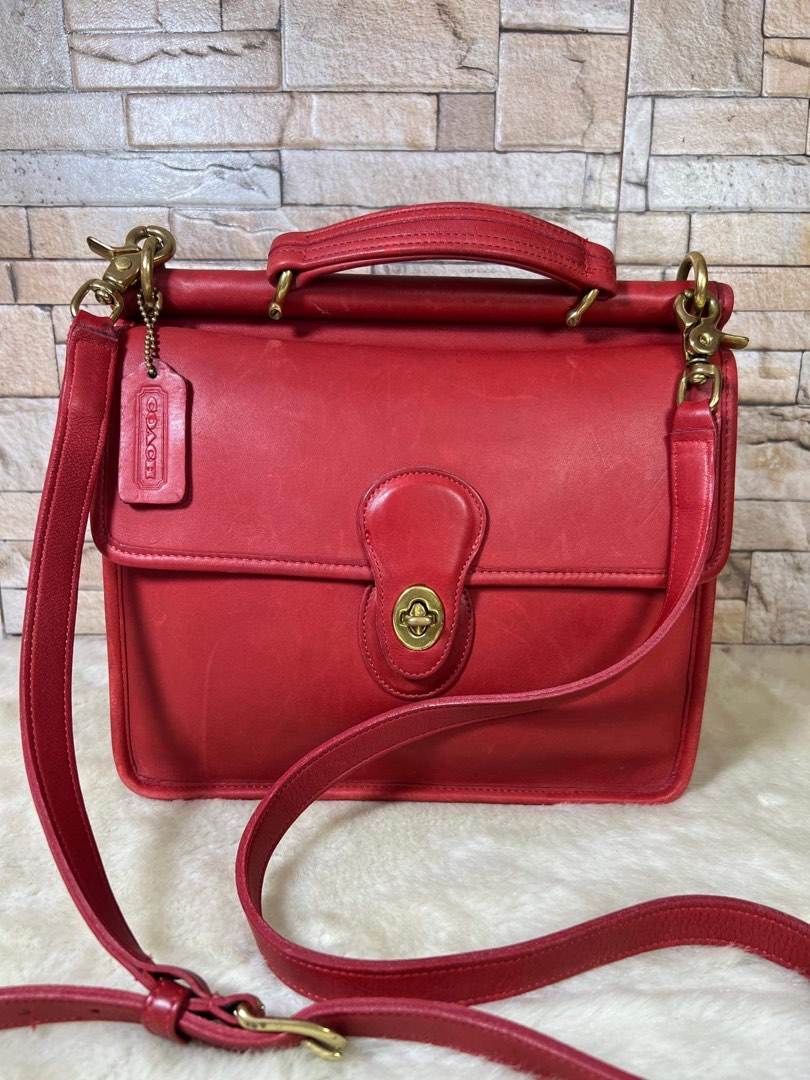Vintage Coach Willis in Red on Carousell
