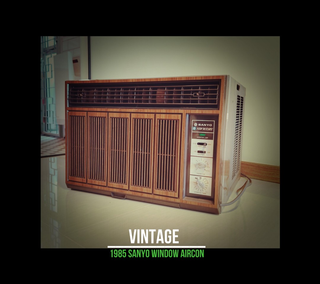 Vintage/Antique Sanyo Window Type (box) Aircon, TV & Home Appliances ...