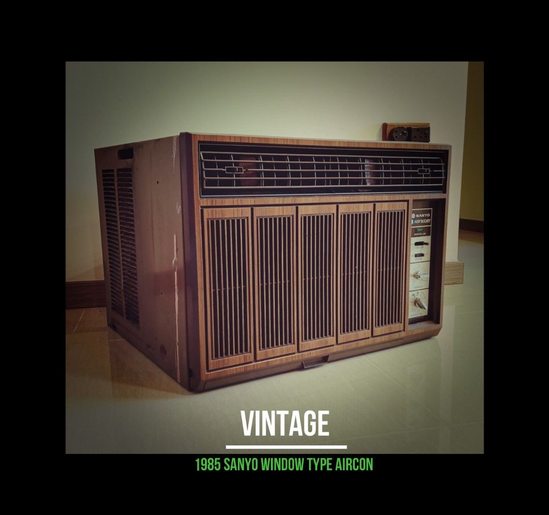 Vintage/Antique Sanyo Window Type (box) Aircon, TV & Home Appliances ...