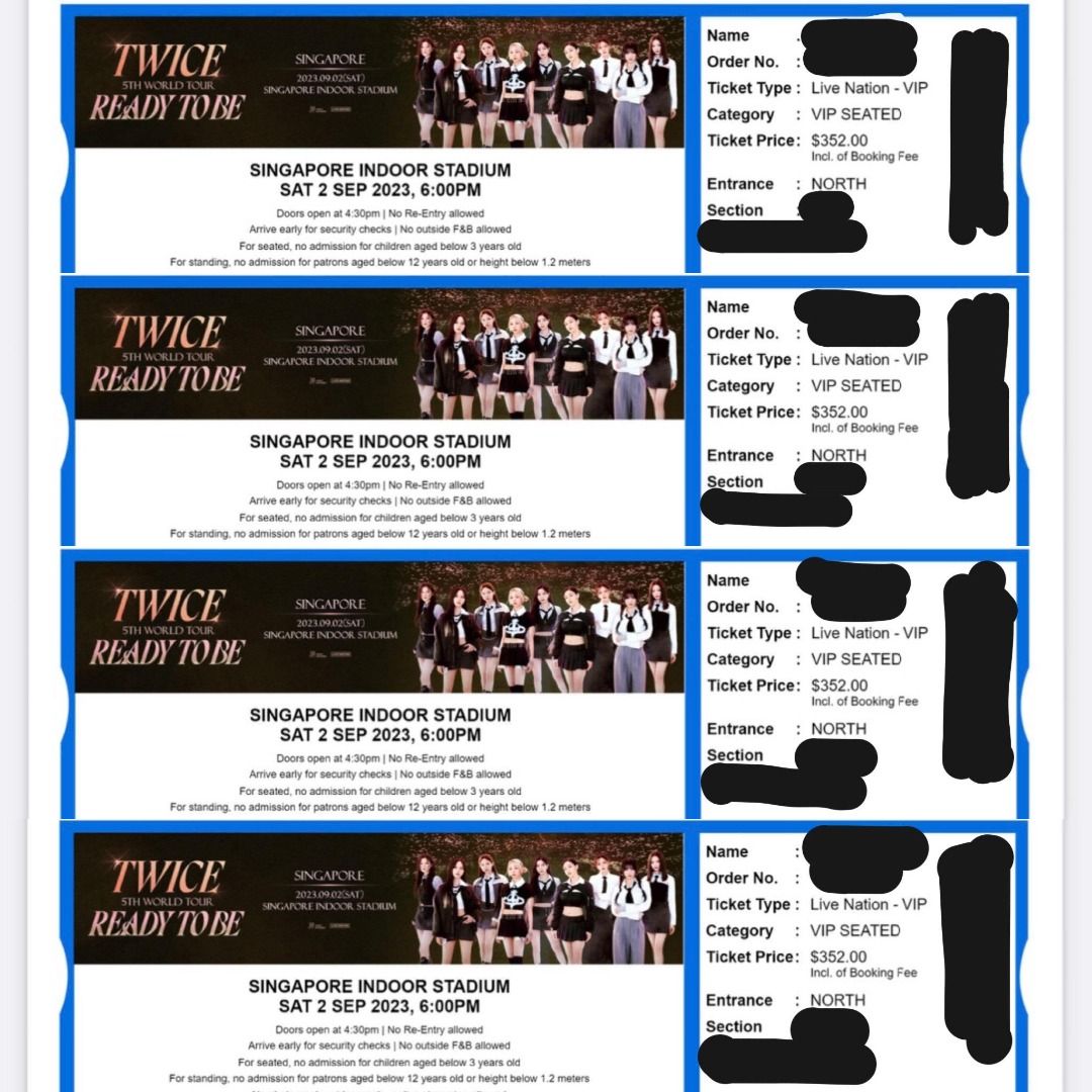 VIP Seated Twice Ready To Be (E-ticket x4) 02 Sep 2023, Tickets ...