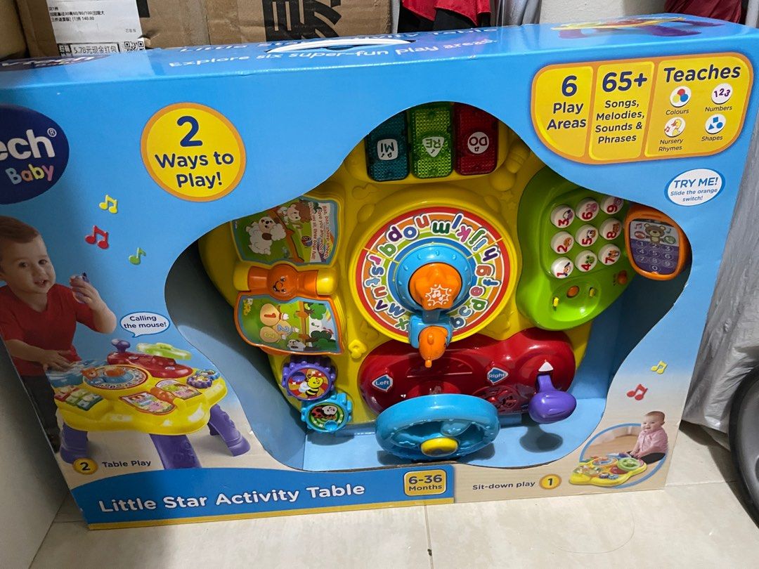 Vtech little stars activity table, Babies & Kids, Infant Playtime on ...