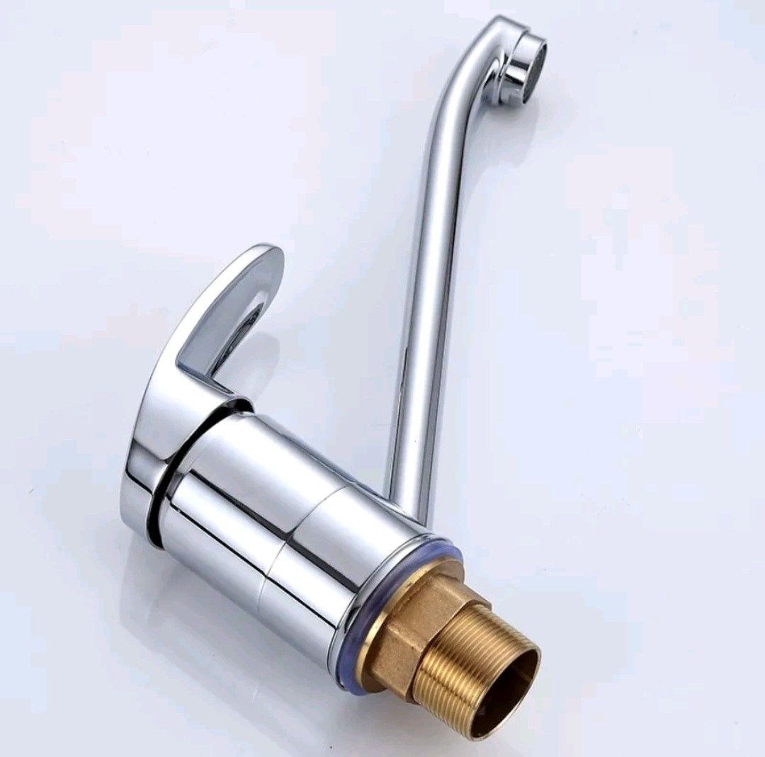 Water taps Copper High Foot Long Neck Vegetable Wash Basin Faucet ...