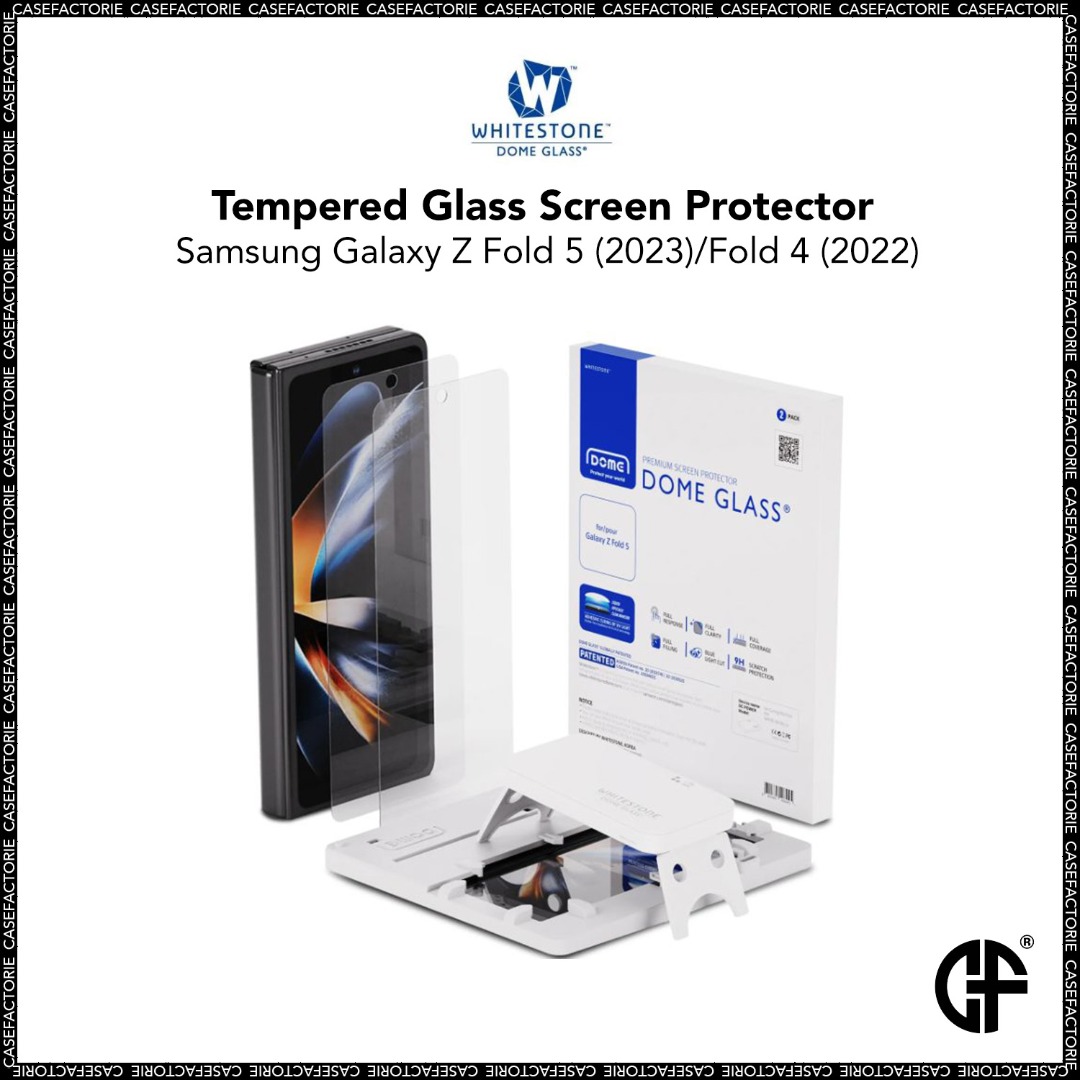 Whitestone Dome Tempered Glass Screen Protector for Samsung Galaxy Z ...