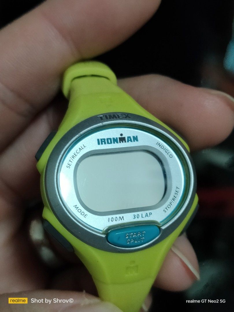 Women's Timex Mid Size Ironman Essential 30 Yellow Watch TW5K90200 ...