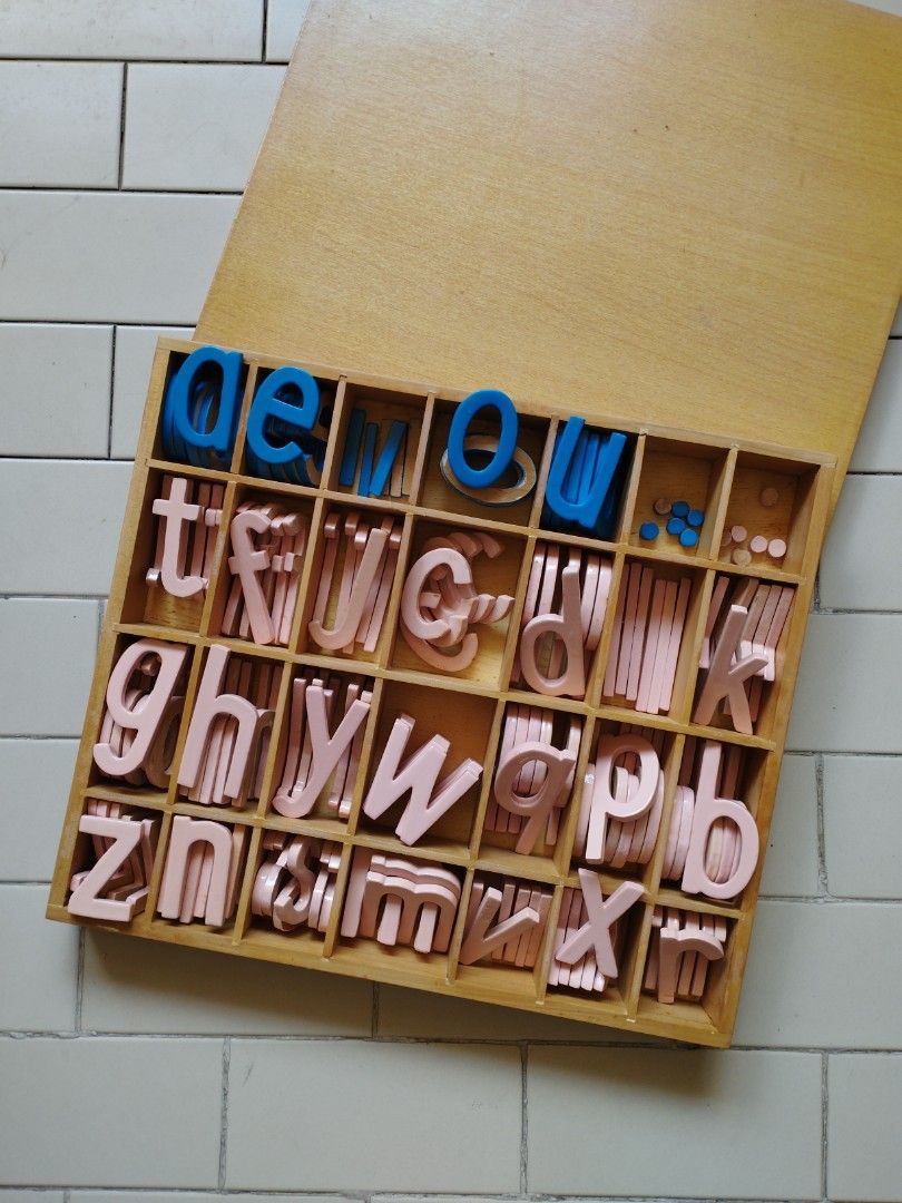 Wooden letters in box, Everything Else on Carousell