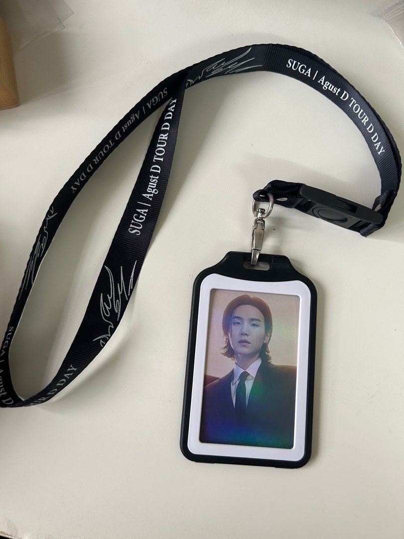 wts/lfb agust d bts suga dday tour lanyard keyring, Hobbies & Toys ...