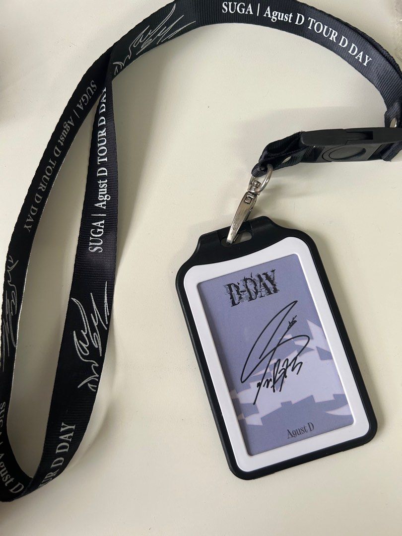 wts/lfb agust d bts suga dday tour lanyard keyring, Hobbies & Toys ...