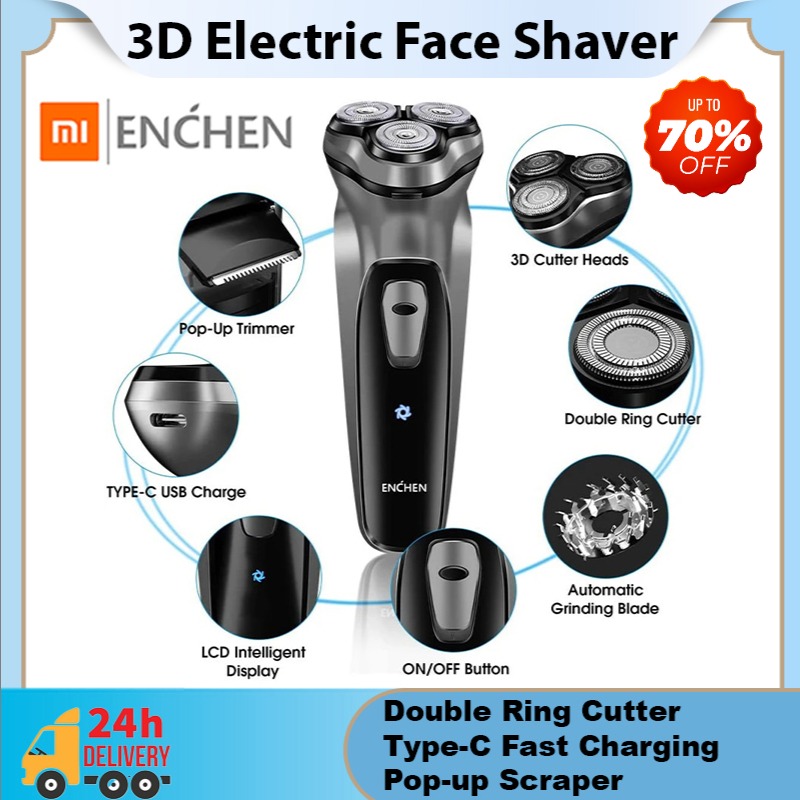XiaoMi Enchen BlackStone Rechargeable Electric Shaver/ENCHEN Blackstone ...