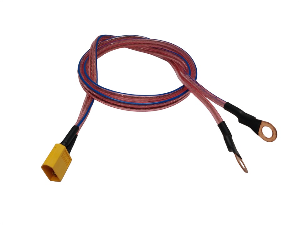 XT60 MALE to O-RING BATTERY LUG TERMINAL EXTENSION CABLE, 30A 14-AWG ...