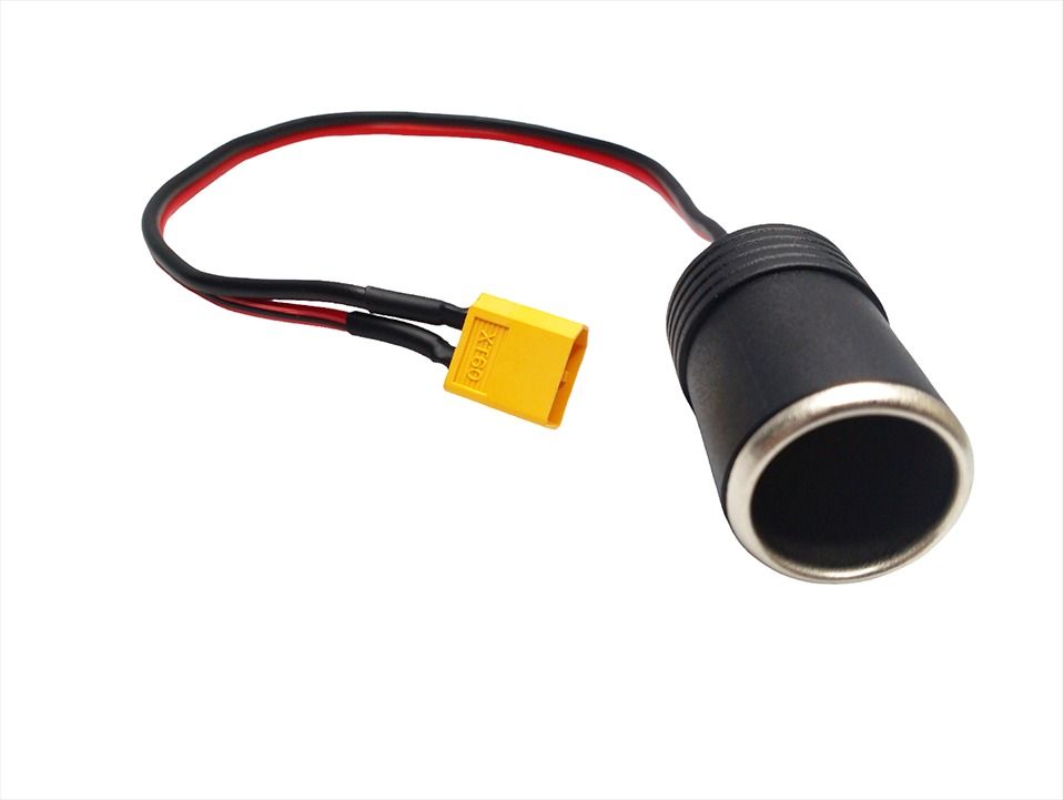 XT60 to CAR CIGARETTE LIGHTER FEMALE SOCKET 12/24v DC 18-AWG 30cm, BEST ...