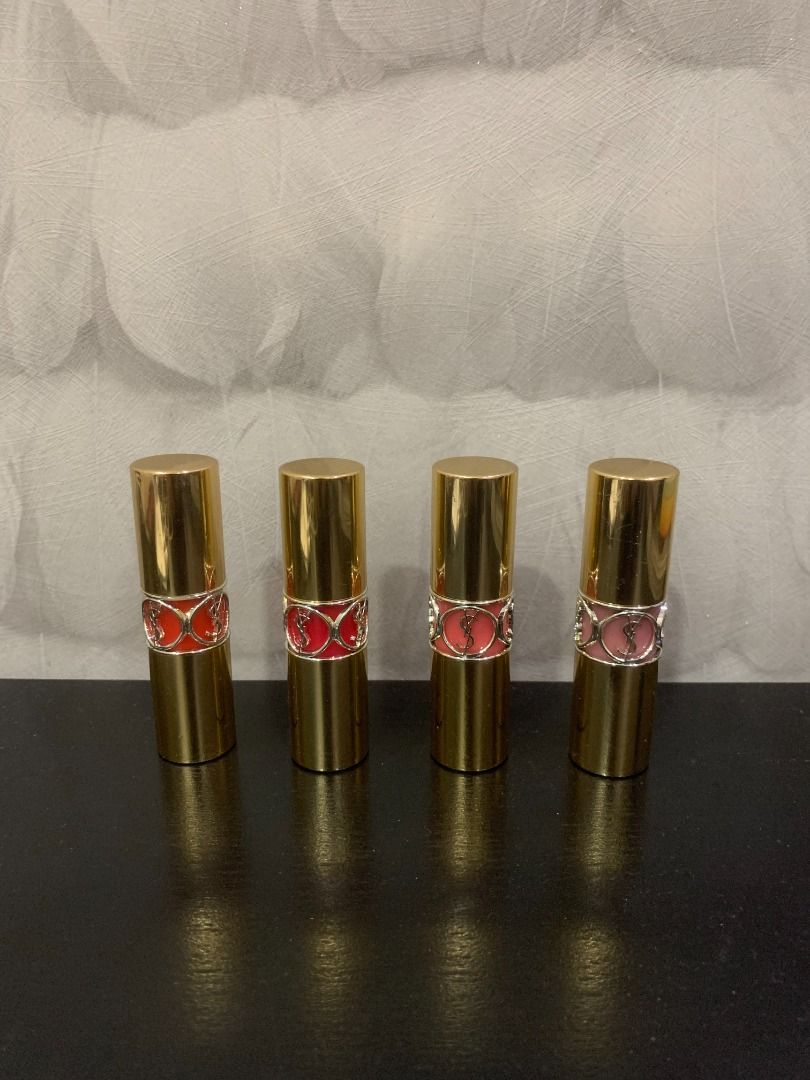 YSL Lipstick - Rogue Volupte Shine | Orange Perfecto (46), Beauty ...