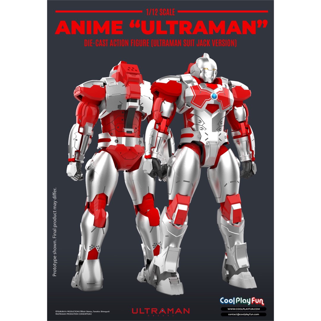 1/12 Scale Anime "ULTRAMAN" Die-cast Action Figure (ULTRAMAN SUIT JACK ...