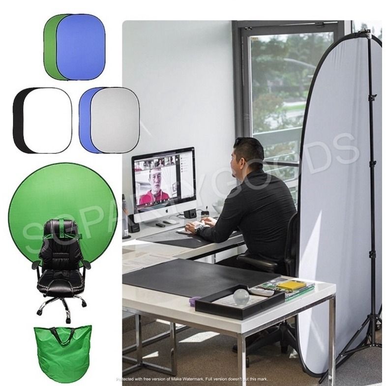 142cm 110cm green screen zoom screen backdrop studio collapsible ...