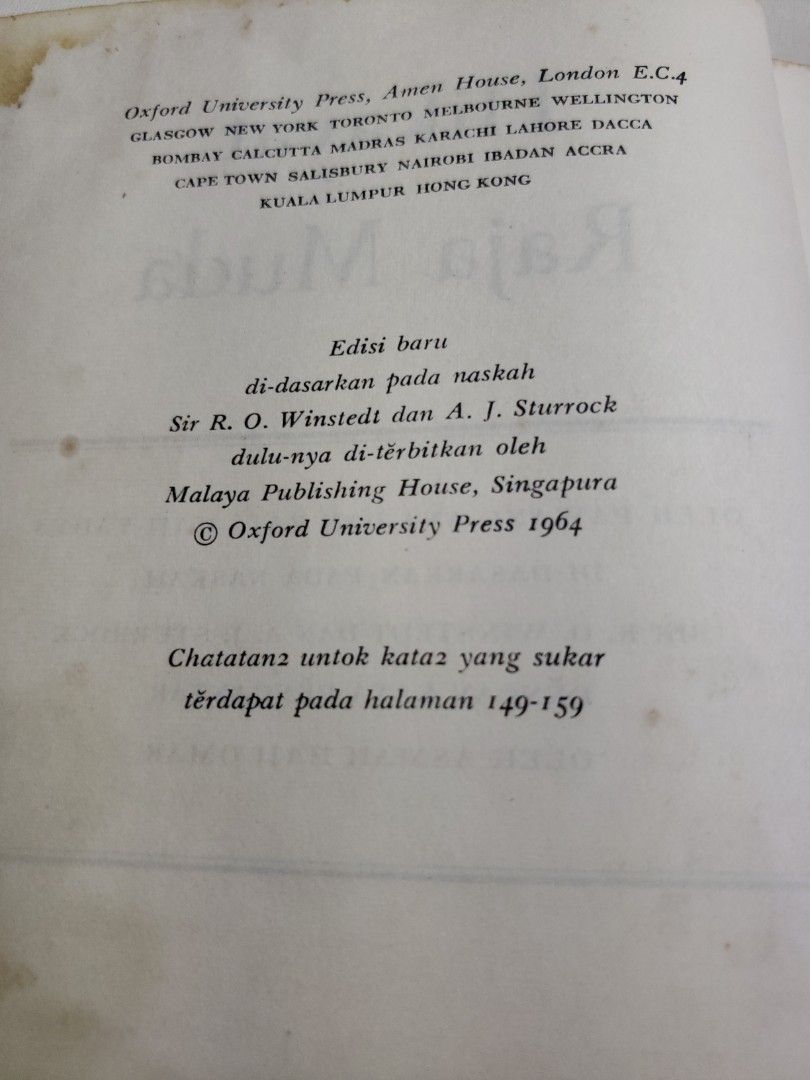 1964 NOVEL BUKU KLASIK VINTAGE - HIKAYAT RAJA MUDA _ PAWANG ANA DAN ...