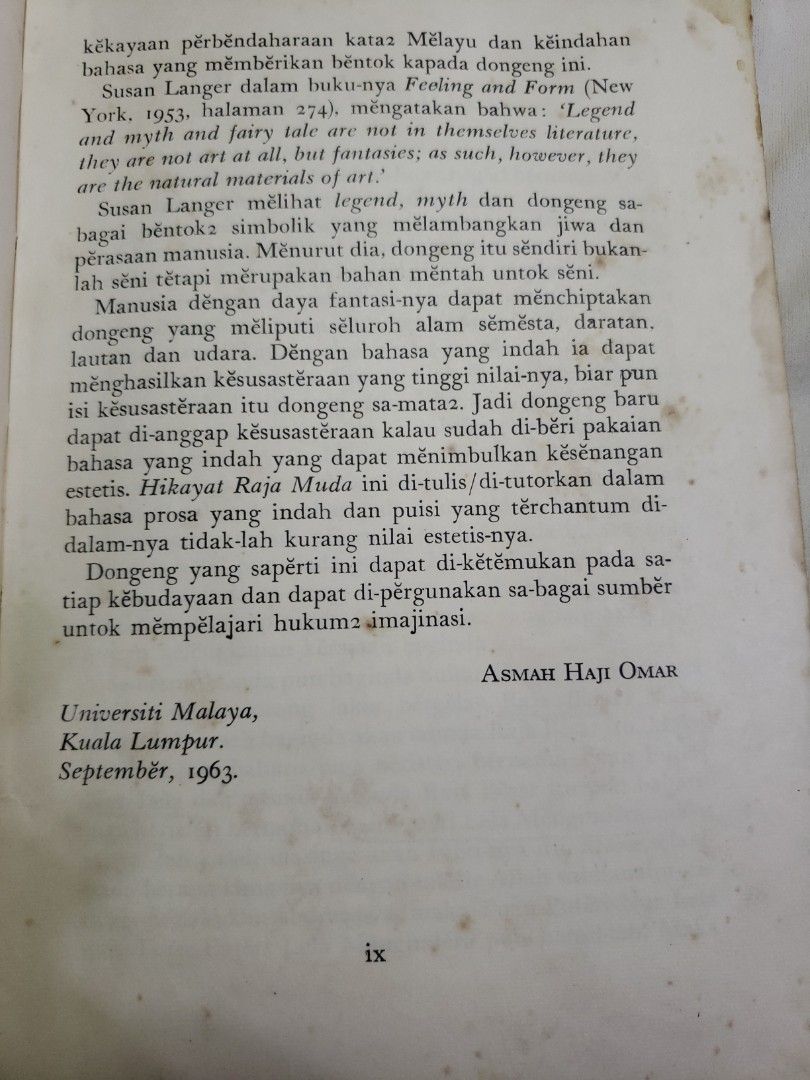 1964 NOVEL BUKU KLASIK VINTAGE - HIKAYAT RAJA MUDA _ PAWANG ANA DAN ...