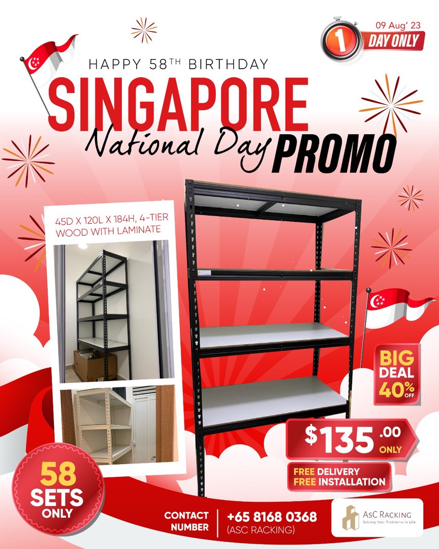 1 Day Promo !! Boltless Storage Rack, Furniture & Home Living ...