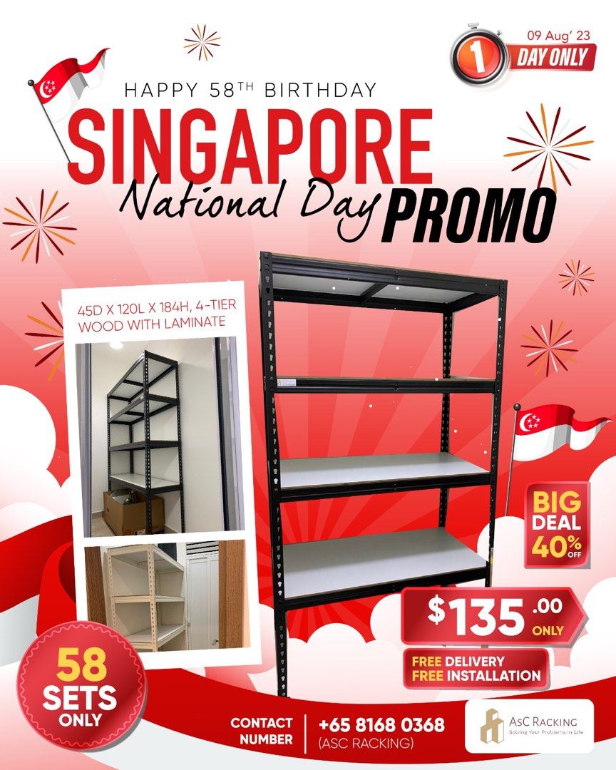 1 Day Promo !! Boltless Storage Rack, Furniture & Home Living ...