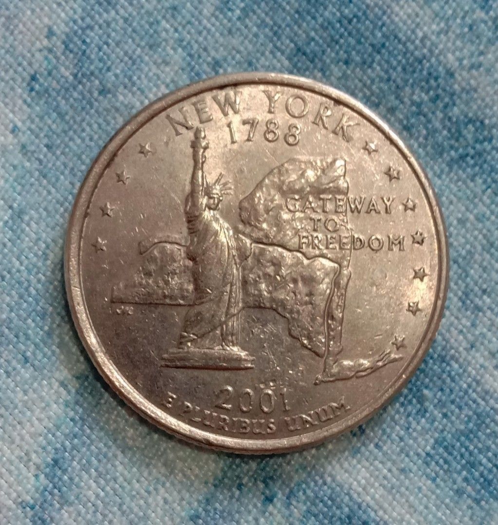 2001 New York Quarter Dollar US coin on Carousell