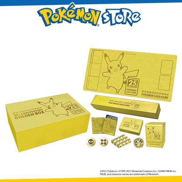 25th English Pikachu Golden Box Pokemon, Hobbies & Toys, Toys & Games ...