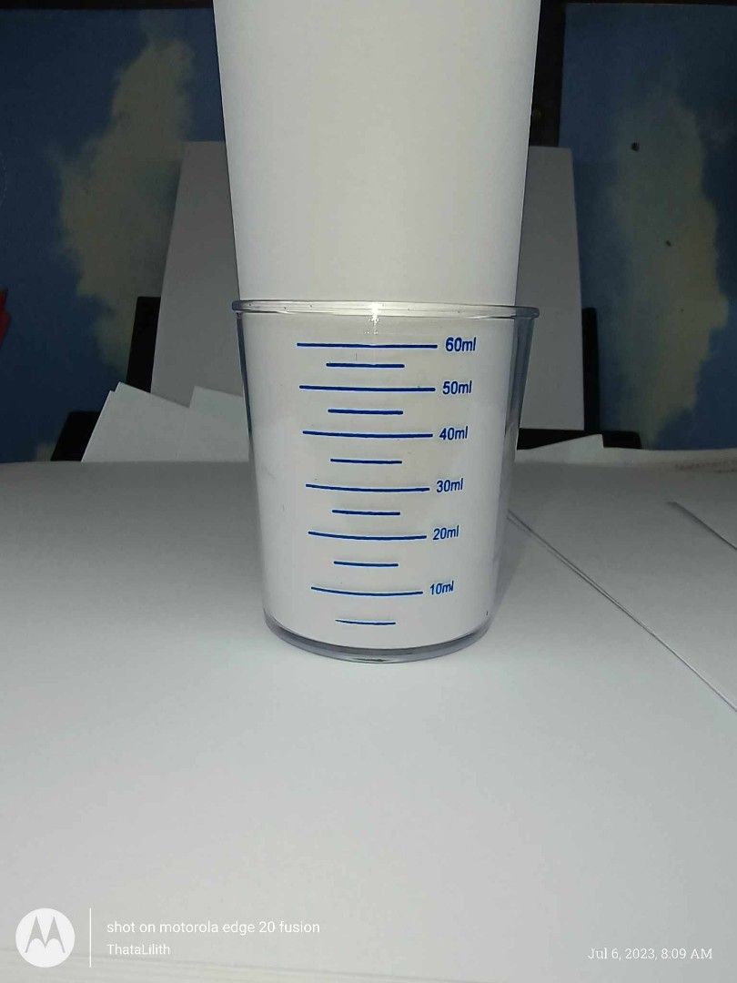 60ml calibrated measuring cups with doctors logo on Carousell