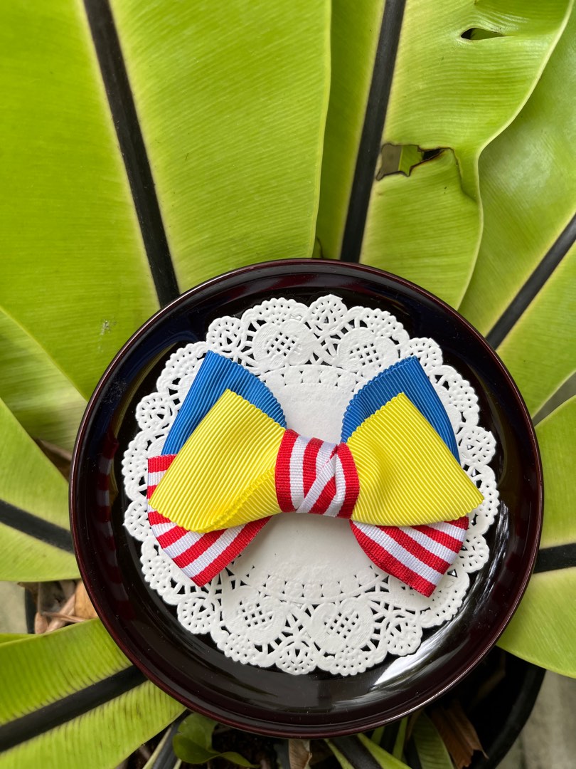 ( New) Handcrafted Merdeka Bow, Babies & Kids, Babies & Kids Fashion on ...