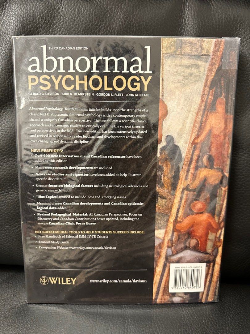 Abnormal Psychology textbook 心理學 書, 興趣及遊戲, 書本 & 文具, 教科書 - Carousell