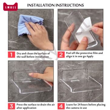 Acrylic Camera Stand Free-Punch Projector Bracket Wall Mount stand Home ...