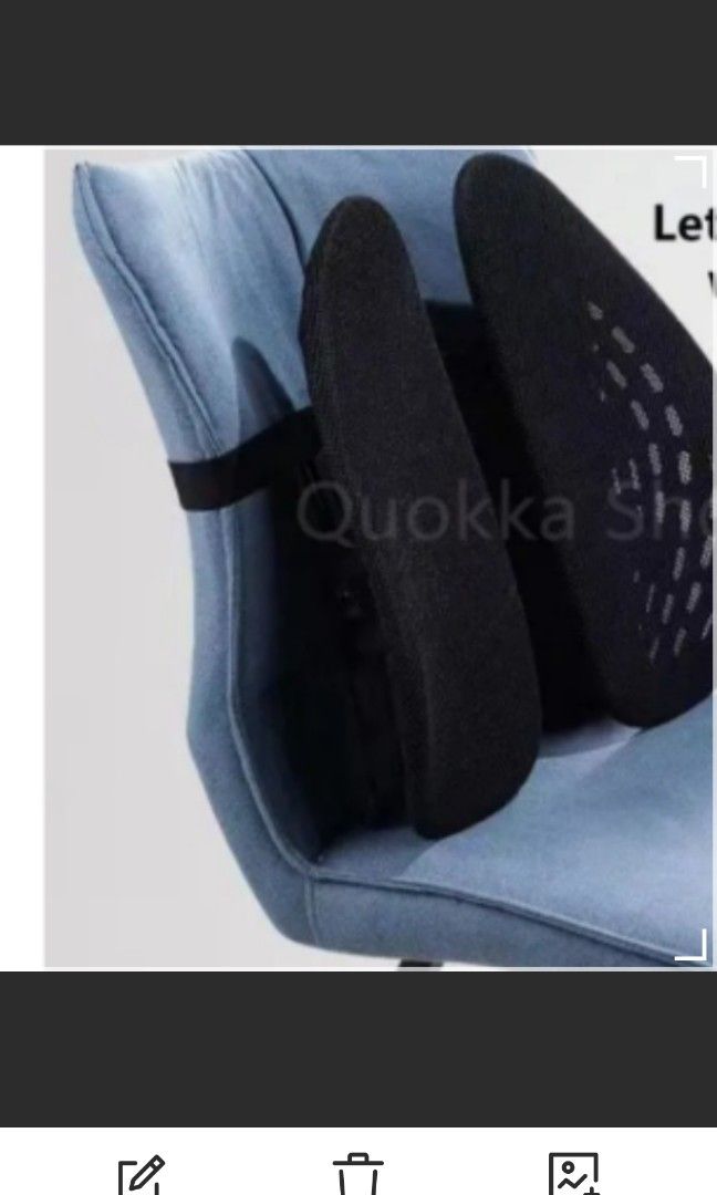 Adjustable Lumbar spinal back pad support cushion, ergonomic seat ...