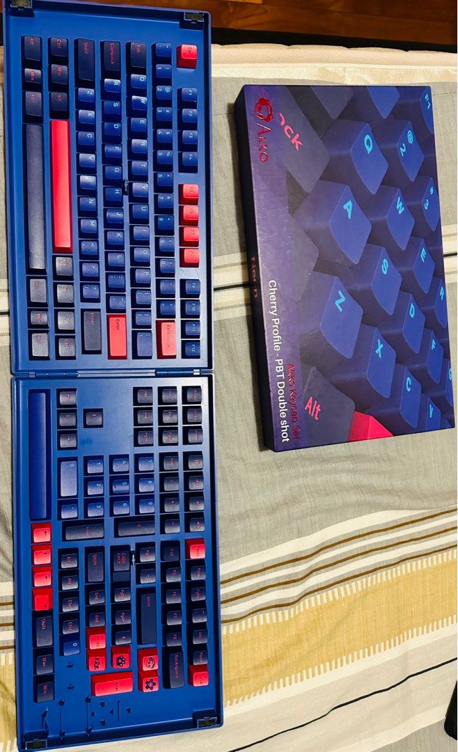 Akko Neon Cherry Profile Double-shot PBT Keycap Set for Mechanical ...