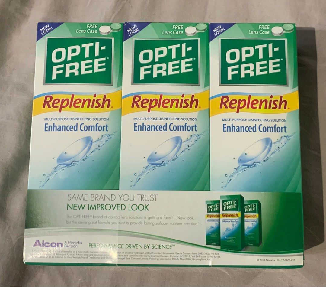 ALCON opti-free contact lens solution, Beauty & Personal Care, Vision ...