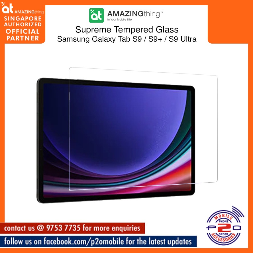 AmazingThing Supreme Tempered Glass Samsung Galaxy Tab S9 / S9+ / S9 ...
