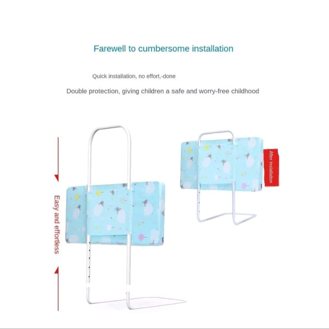 Anti Fall Bed Rail Guard Baby Kids Partition Barrier Barricade Cot ...