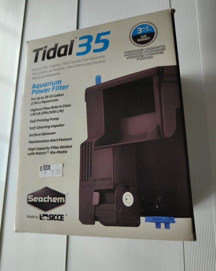 Aquarium power filter Tidal 35, Pet Supplies, Homes & Other Pet ...