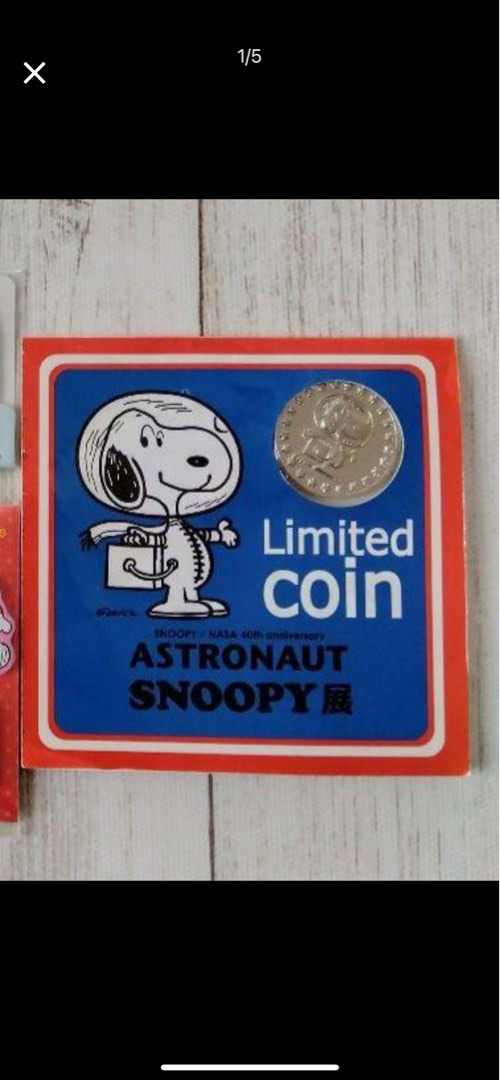 Astro Snoopy coin, Hobbies & Toys, Memorabilia & Collectibles, Vintage ...