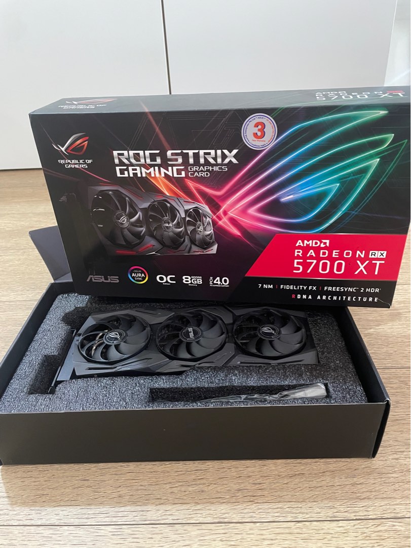 ASUS AMD Radeon RX5700XT ROG STRIX OC, Computers & Tech, Parts ...