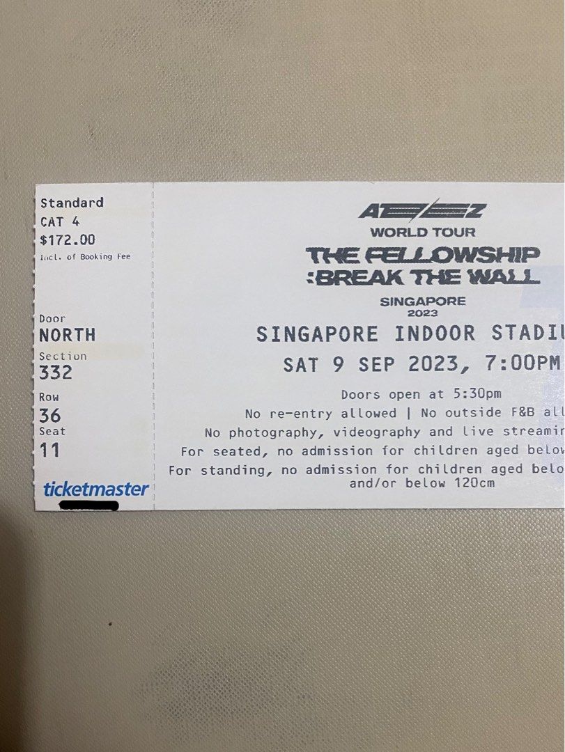 ATEEZ WORLD TOUR SINGAPORE 2023, Tickets & Vouchers, Event Tickets on Carousell
