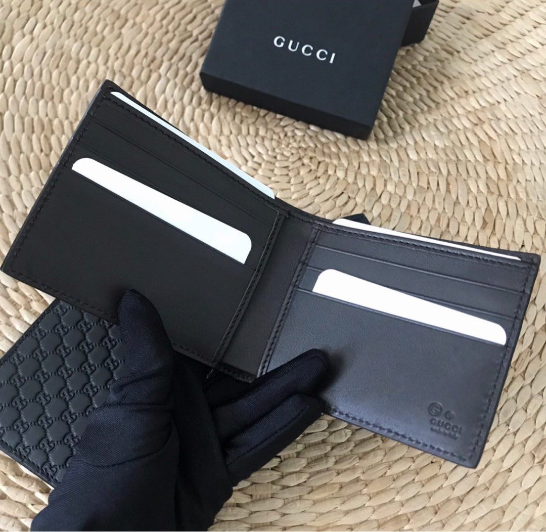 AUTHENTIC GUCCI LEATHER MEN WALLET, Luxury, Bags & Wallets on Carousell