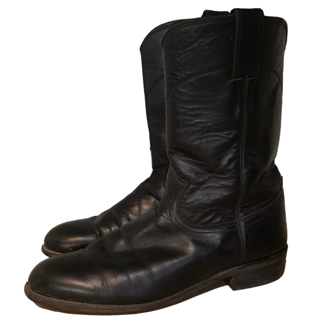Authentic Justin Cowboy Boots in Genuine Leather 7C on Carousell