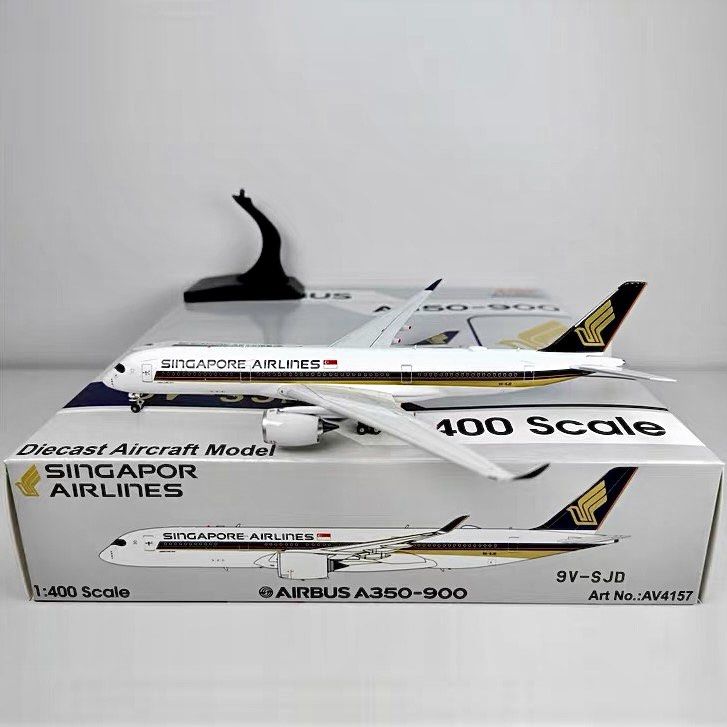 (Aviation400) Singapore Airlines Airbus A350-900XWB 9V-SJD 1/400 Airplane Aircraft Plane ...