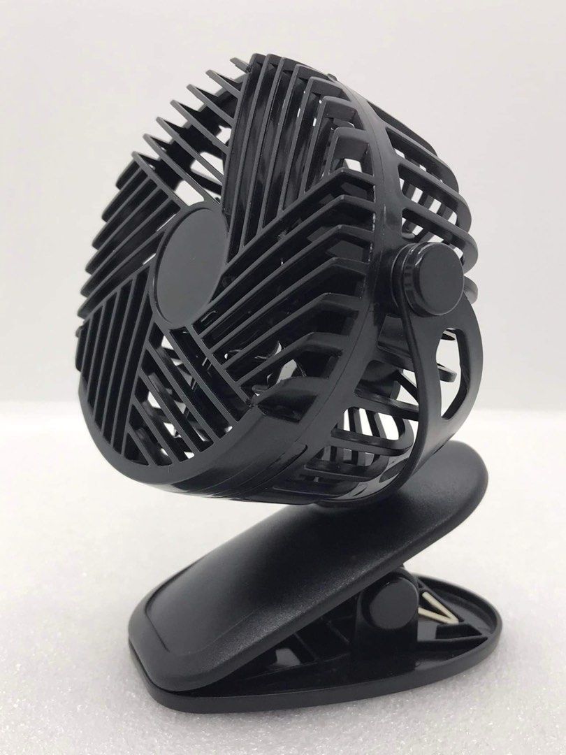 AXCS Portable Clip Fan with LED Light 360 Degrees fan Rotation 3 Speed ...