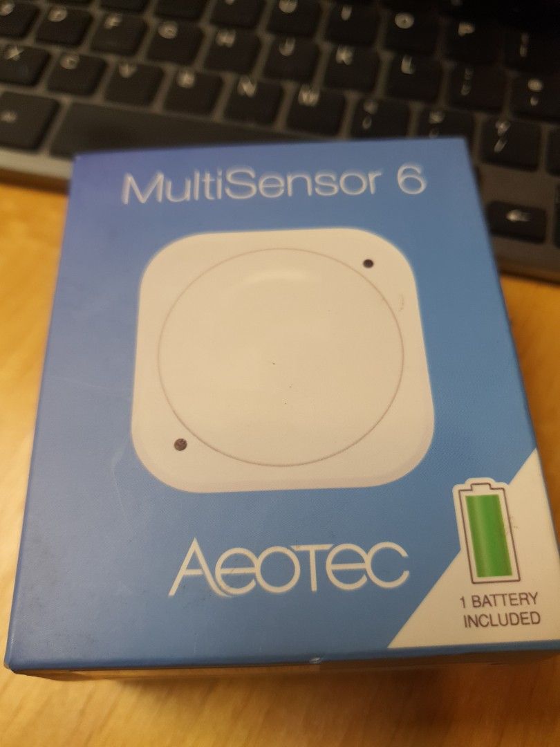B2)Aeotec Multisensor 6, Z-Wave Plus 6-in1 Motion, Temperature, Humidity, Light, UV, Vibration ...